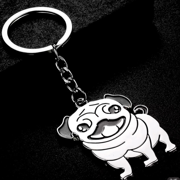 Accessories | Nwt Pug Stainless Steel Keychain | Poshmark